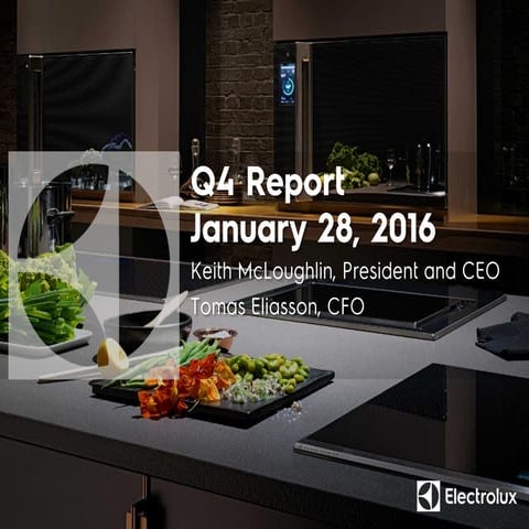 Electrolux Consolidated Results 2015 - Presentation | PDF | Financial ...