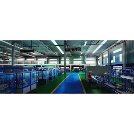 Exploring Futuristic Factory Designs: A 3D Interior Rendering Studio's ...