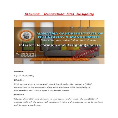 Interior Designing & Decoration Course.pptx
