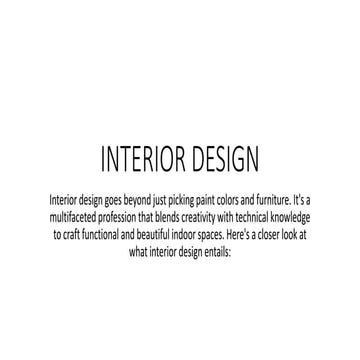 INTERIOR DESIGN BASIC TO ADVANC SYLLABUS | PPT