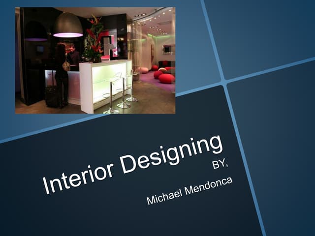 1 importance of interior design and good taste | PPTX