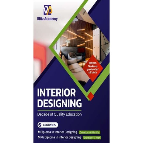 Interior Designing course in Kochi, Kerala | Blitz Academy | PPTX