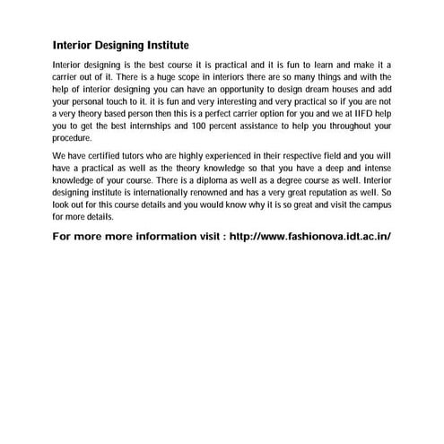 Learn interior designing course | PDF