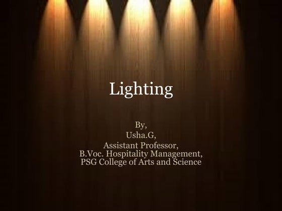 Exterior lighting & Its Types, Purpose & Techniques | PPT