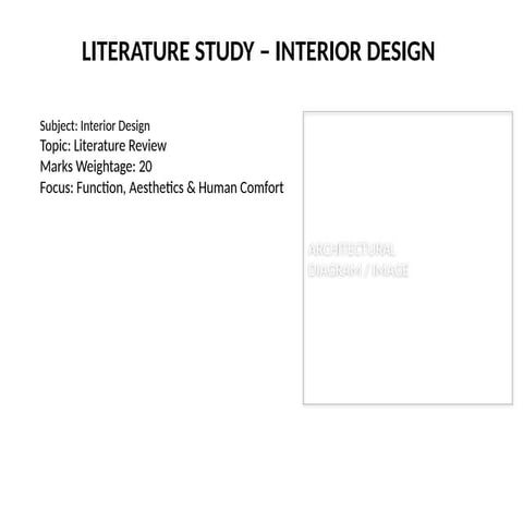 Comprehensive Literature Review on Interior Design Principles and ...