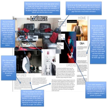 Interior design magazine annotation dps | DOCX