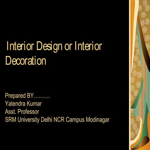 Interior design | PPT
