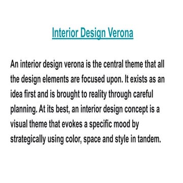 Interior design verona | PDF