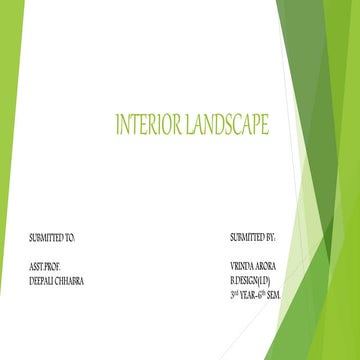 Interior landscape | PPTX