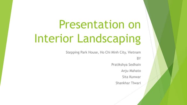 Interior landscape | PPTX