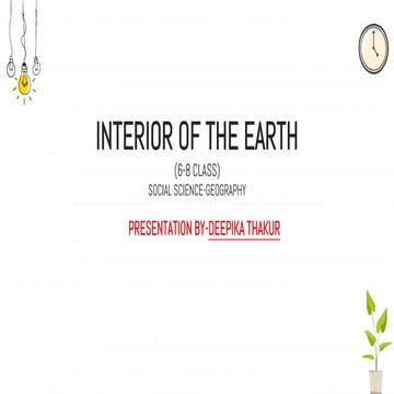 Interior of the earth (geography) | PPTX