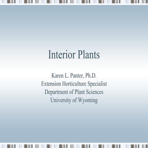 Interior Plants | PPT