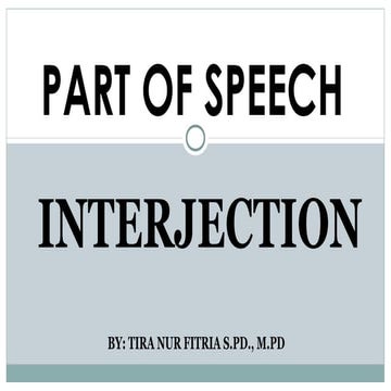 Interjection | PPT