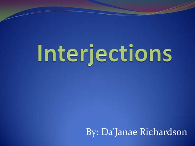 Interjection