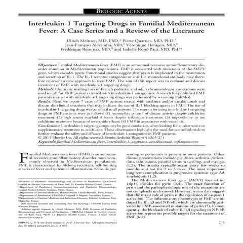 Familial mediterranean fever | PPTX