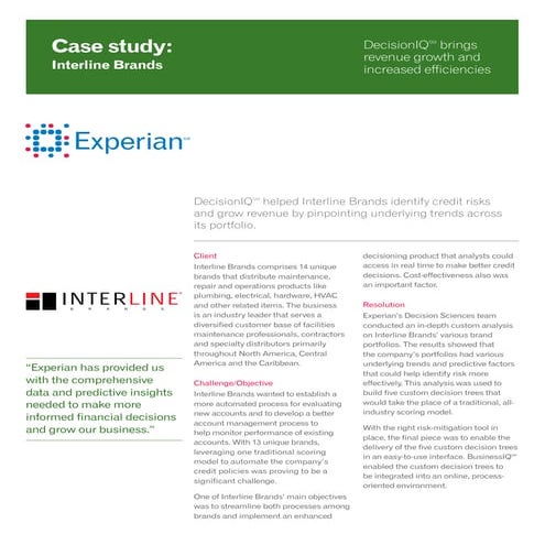 Case Study - Interline Brands | PDF