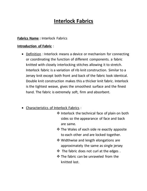 basics-of-knitting-purl-and-interlock-fabric | PDF