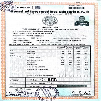 My Intermediate certificates | PDF