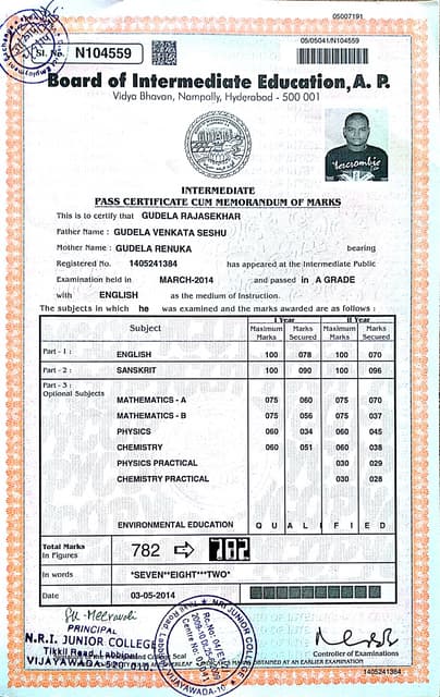 My Tenth Class Certificates | PDF