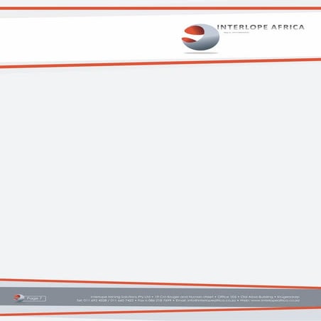 Interlope africa company profile | PDF