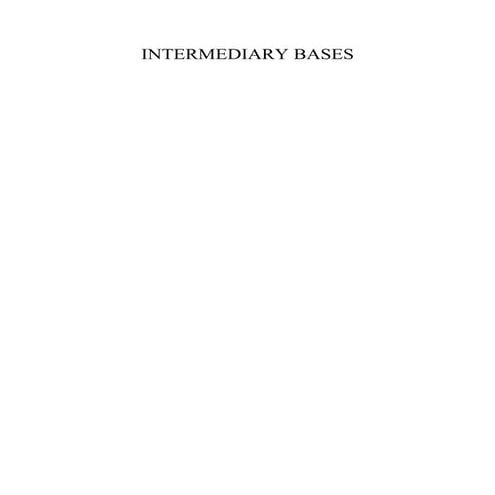 Intermediary bases | DOC