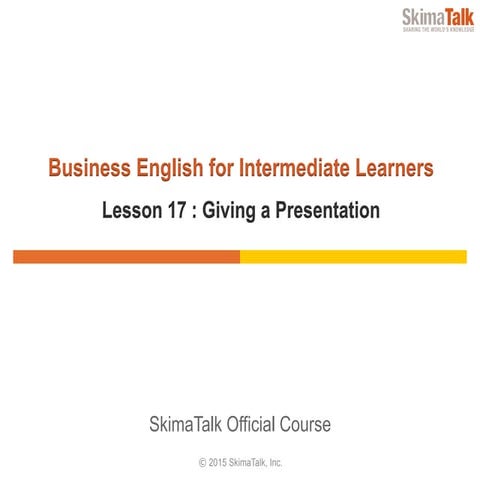 Intermediate Business English Lesson 17 | PDF