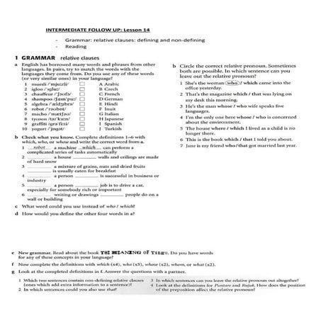 Intermediate 14 | PDF