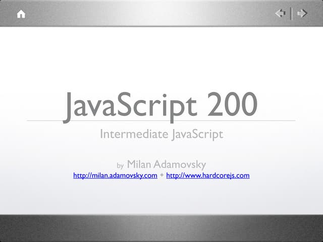 Intermediate Javascript Ppt 9068