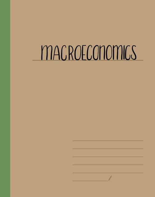 Principles of Microeconomics Midterm 2 "Cheat Sheet" | PDF