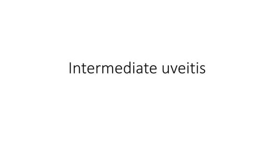Pediatric autoimmune uveitis.pptx