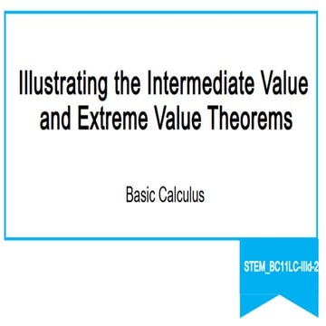 Intermediate Value and Extreme Value Theorems and problem solving ...