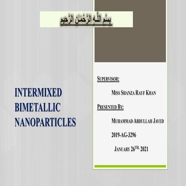 intermixed bimetallic nanoparticles.pptx