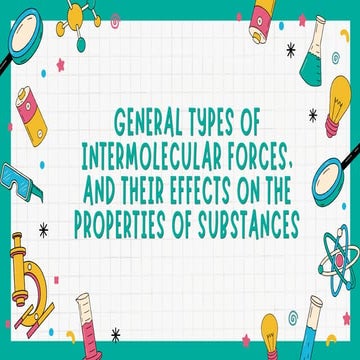 INTERMOLECULAR FORCES | PPTX