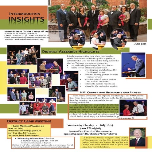 July 2013 Intermountain Insights | PDF