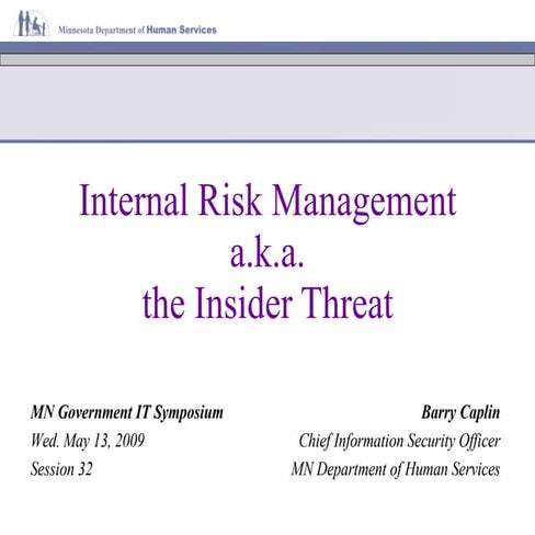 Internal Risk Management | PPT