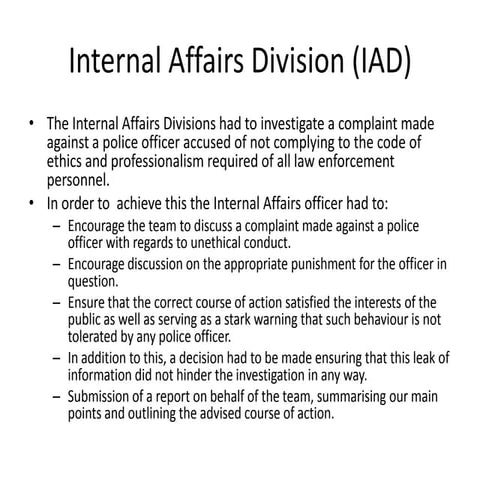 Internal Affairs Division Steven Magee Quote: “I Have Interacted