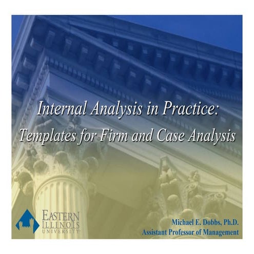 Internal analysis in practice | PDF