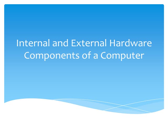 External and internal computer parts | DOCX