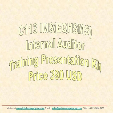 Internal auditor training | PPSX
