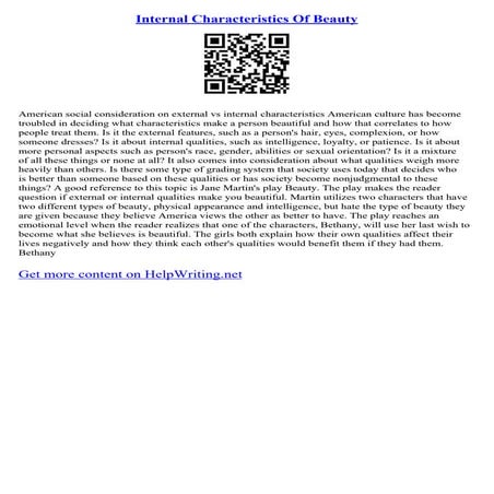 Inner Beauty Vs Outer Beauty Essay.pdf