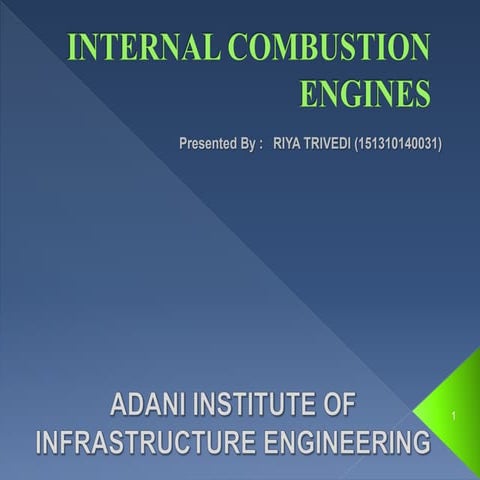 Internal combustion engines | PPTX