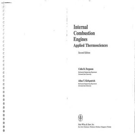 Internal combustion engines applied thermosciences (ferguson ...