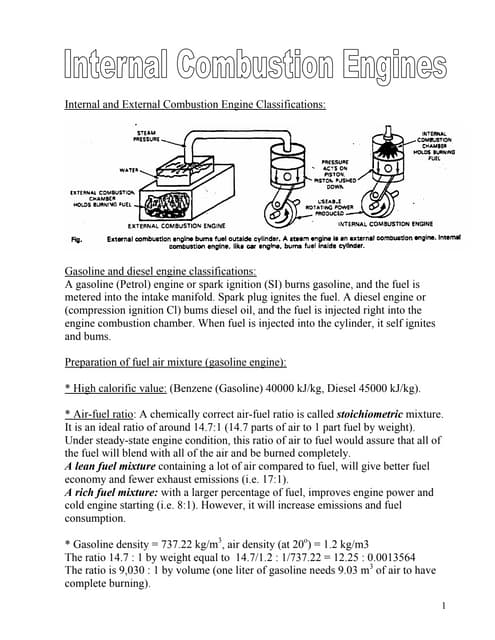 Formula of IC Engine | PPTX | Physics | Science