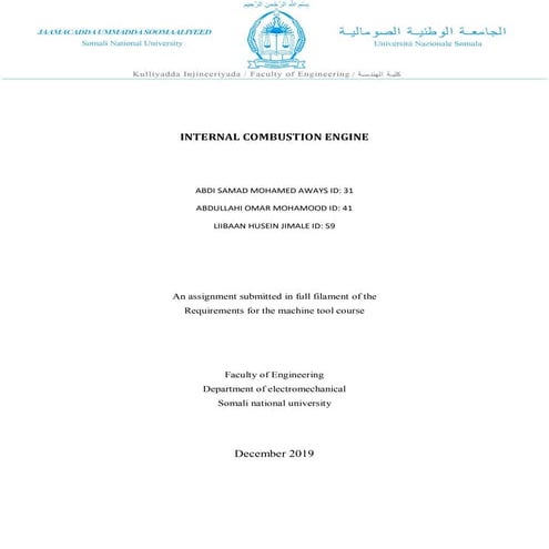 Internal combustion engine | PDF