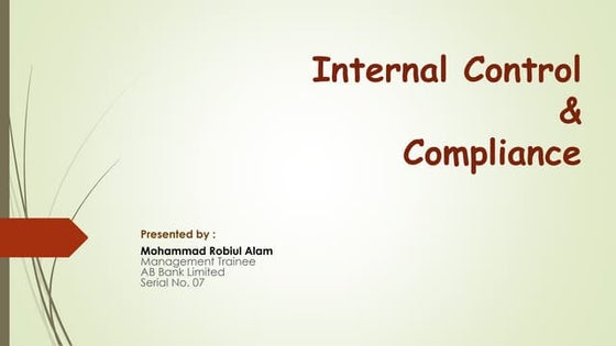 Internal control & compliance | PPT