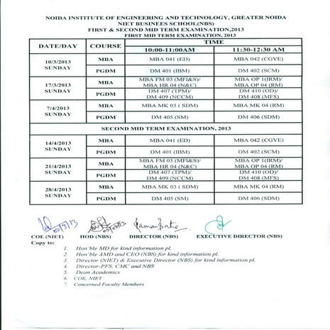Internal date sheet | PDF
