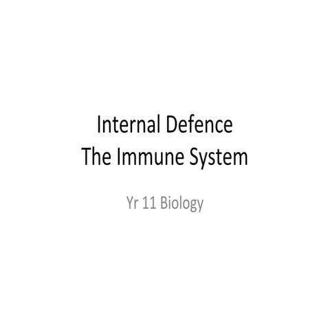 Internal defence | PPT