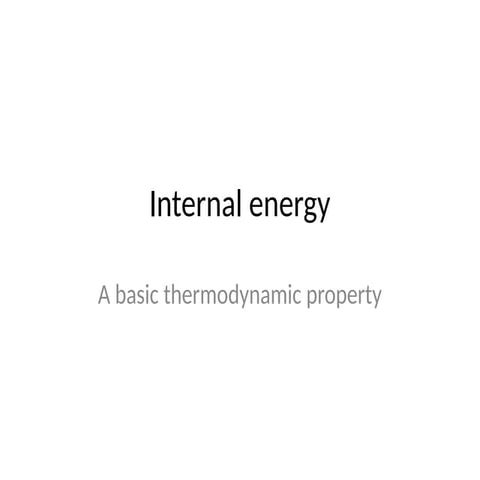 Introduction to kinetic energy in thermodynamics | PPTX