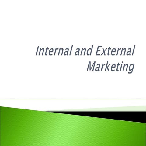Internal external marketing | PPT