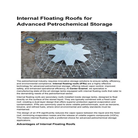 Internal Floating Roofs for Advanced Petrochemical Storage.docx